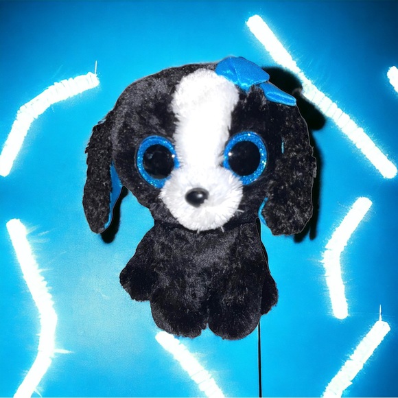 Toys | Ty Beanie Boos Ty Silk 217 Tracey The Black Dog Plush Stuffed ...